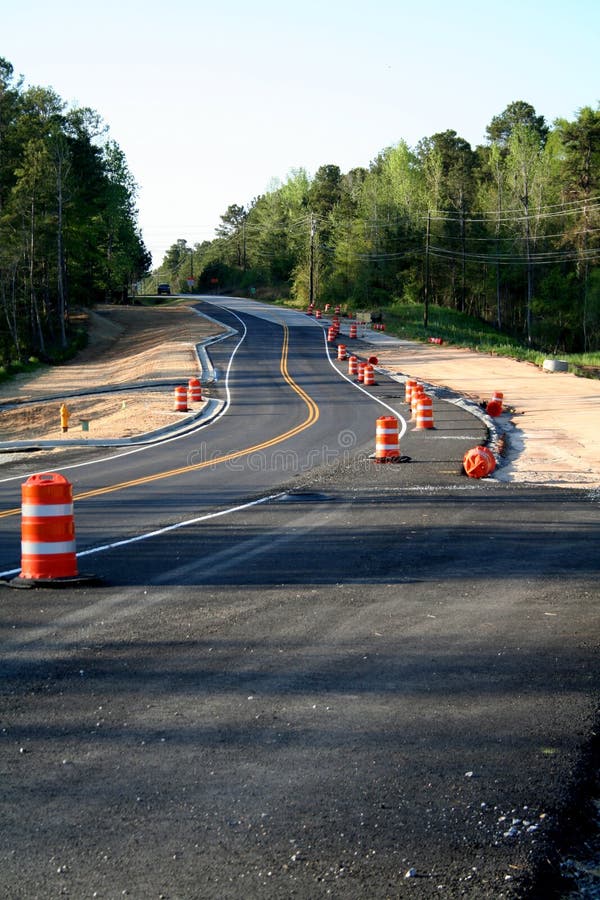 Road Construction stock image. Image of road, caution, orange - 681327