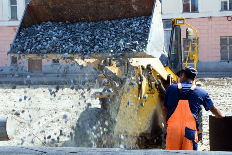 Road construction. stock photo. Image of occupation, construction - 8240076