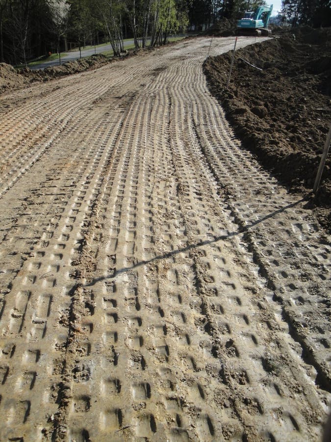 Road Construction in Civil Engineering Stock Image - Image of network ...