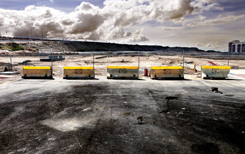 Road Construction,Construction of a Road and Cut Step Stock Photo ...