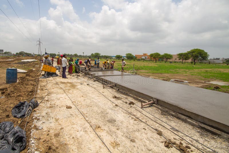 Road Construction and Development in India Editorial Stock Image ...
