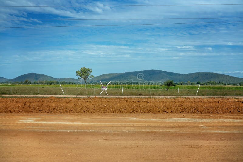 Road Construction Dirt Surface Stock Photo - Image of mountains, road ...