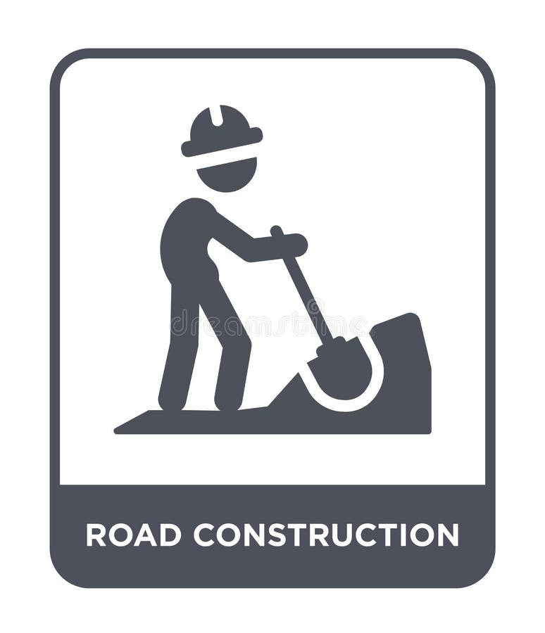 Construction Worker Icon in Trendy Design Style. Construction Worker ...