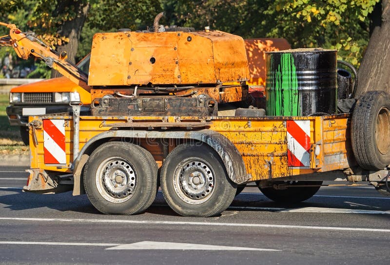 Road Construction Machinery and Vehicle Stock Image - Image of site ...