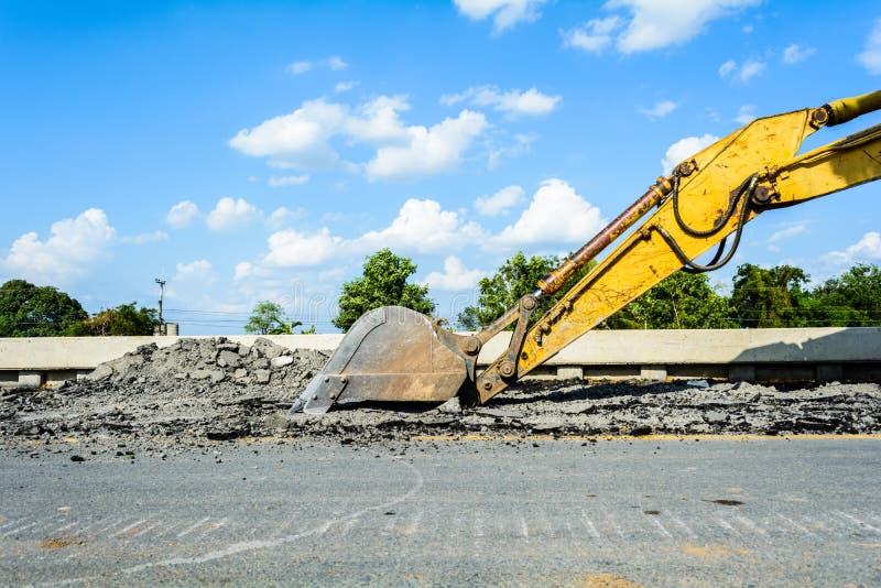 Road Construction, Repair the Road Stock Photo - Image of building ...