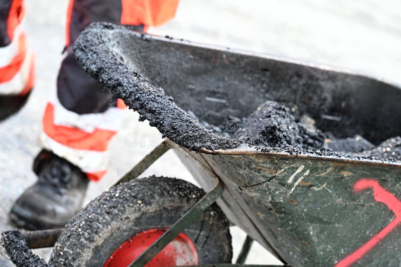 Road Construction Site, Civil Engineering, Asphalting Stock Image ...