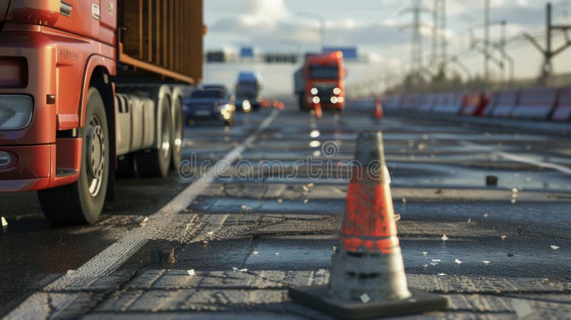 Road Construction Crew at Work Stock Image - Image of journey ...