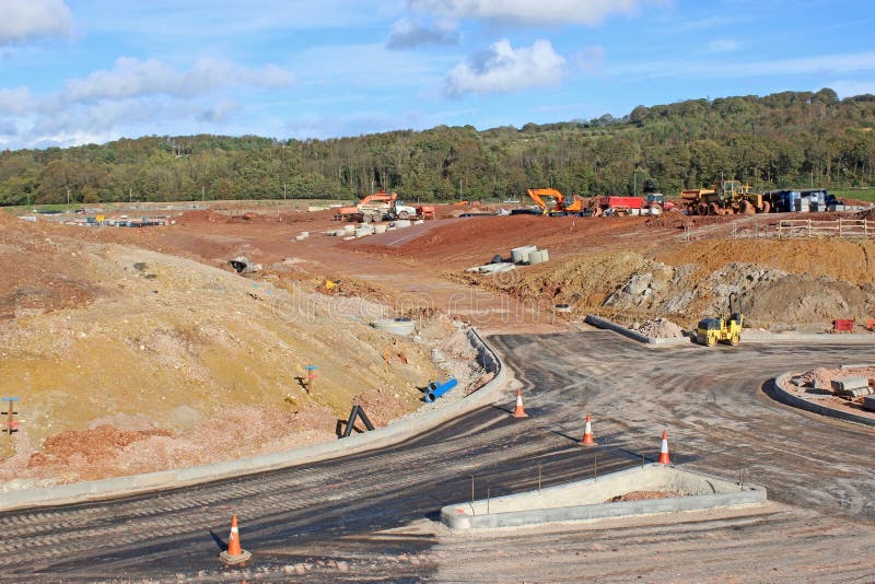 Road construction site stock photo. Image of stone, rural - 101051320