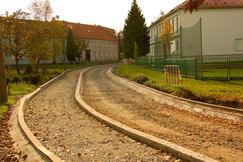 A Long Rough Road Ahead stock image. Image of destination - 21014315