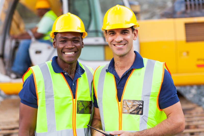 Road construction workers stock image. Image of gear - 31347729