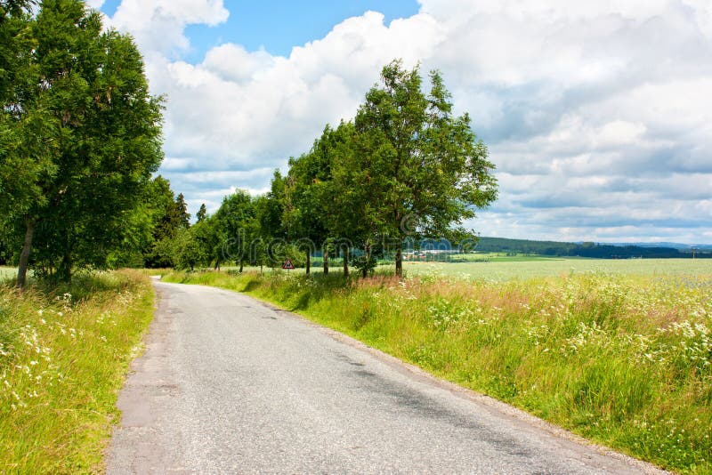 Road in countryside stock photo. Image of vegetation - 19992670