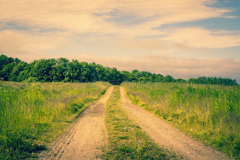 Road on a countryside stock image. Image of empty, path - 55970451