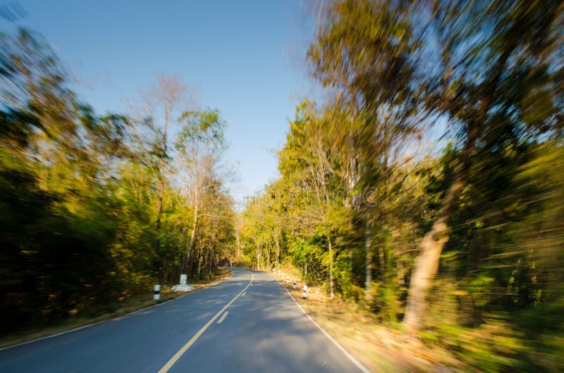 Road motion blur effect stock image. Image of green, nature - 29800595