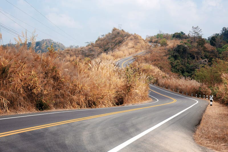 Road in Countryside with Sky Stock Photo - Image of roadside, texture ...