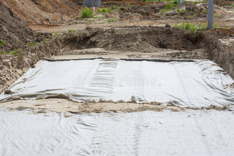 Construction of an Asphalt Road. the Road is Made of Rubble Stone ...
