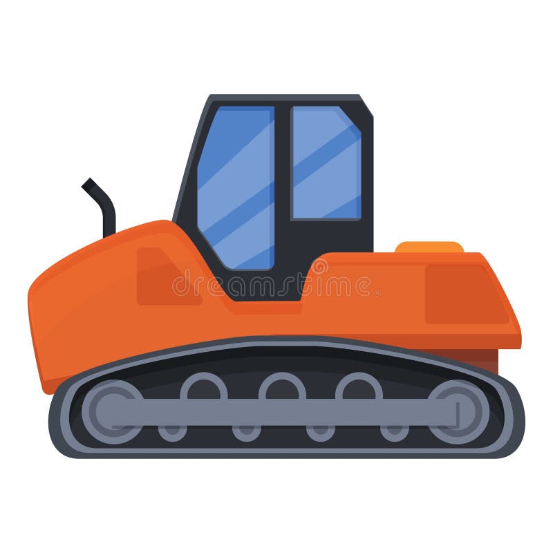 Road Crawler Icon Cartoon Vector. Construction Vehicle Stock Vector ...
