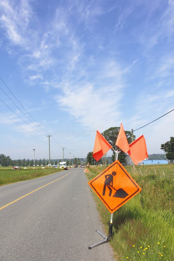 Road Crew Stop Sign stock photo. Image of caution, blue - 1527934