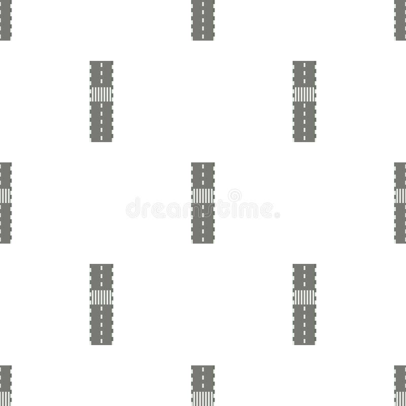 Road with Crosswalk Pattern Seamless Vector Stock Vector - Illustration ...