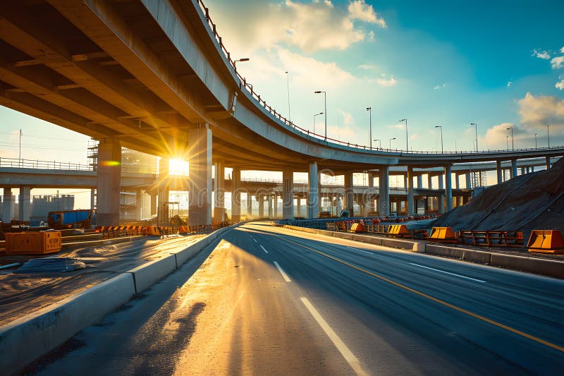 Road Currently Under Construction at Several Levels To Increase Traffic ...