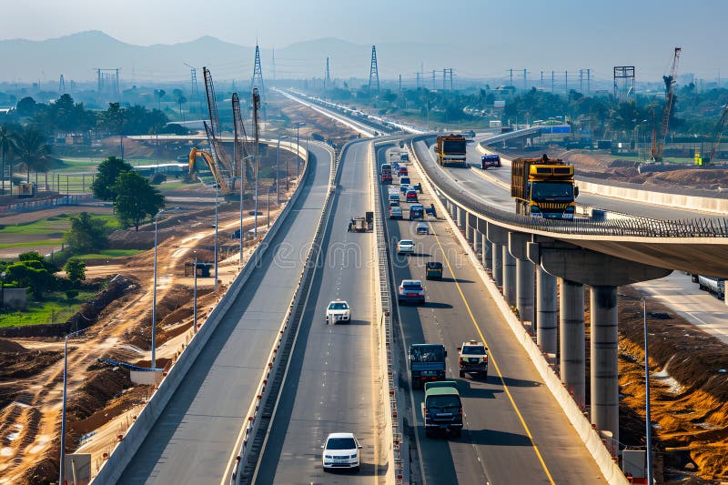 Road Currently Under Construction at Several Levels To Increase Traffic ...