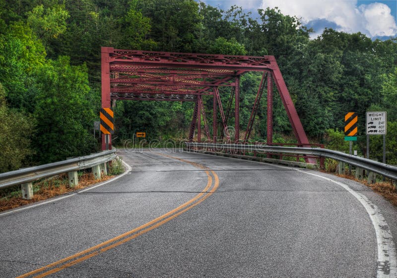 Road Curves Through Bridge stock image. Image of curve - 23730825