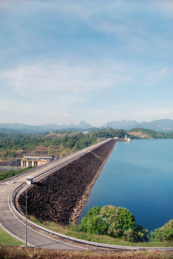 Road on the dam stock photo. Image of road, street, barrage - 24505468