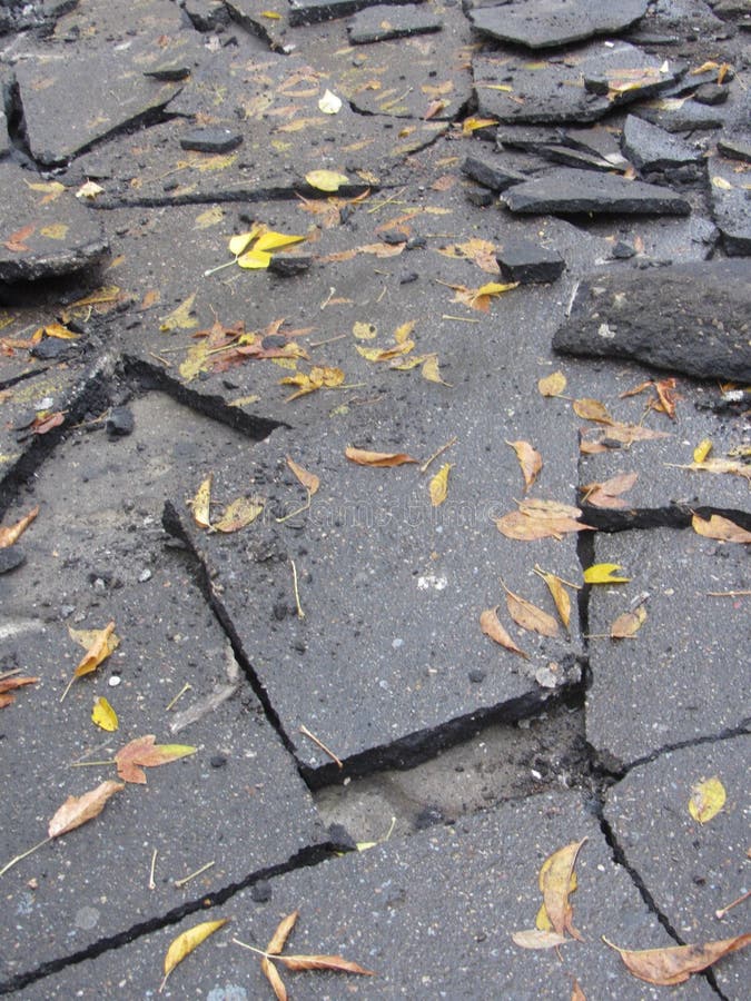 Road Damage, Damage To Pavement Stock Photo - Image of infrastructure ...