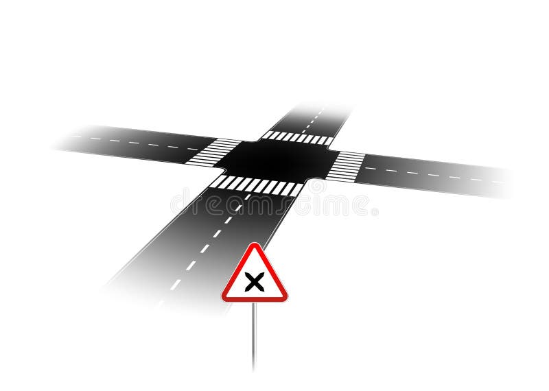 Dangerous road stock illustration. Illustration of danger - 36329478