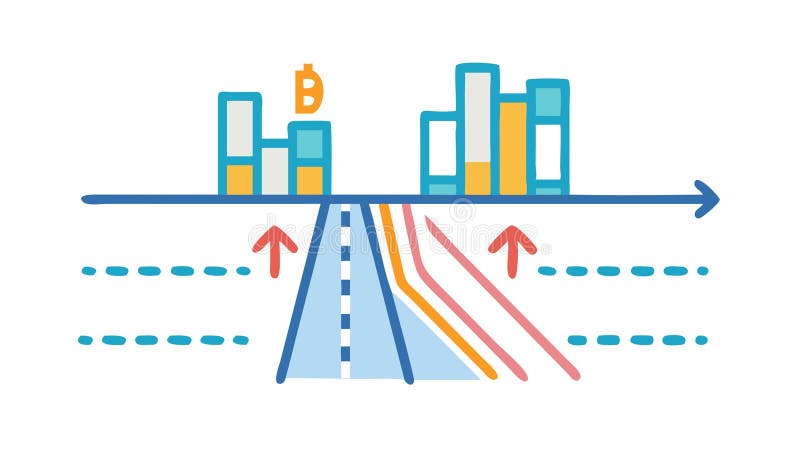 Road with Data Charts: Transportation Analytics Logistics, Vector ...
