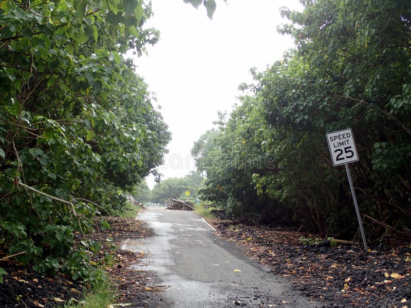 Road with Debris in the Way Stock Image - Image of danger, blocked ...