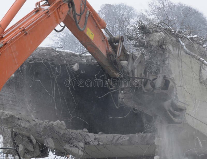 Road Demolition or Street Demolition Stock Image - Image of planning ...