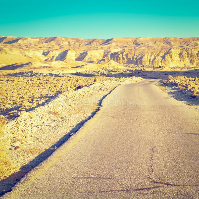 Road in Desert stock image. Image of desert, countryside - 87657961