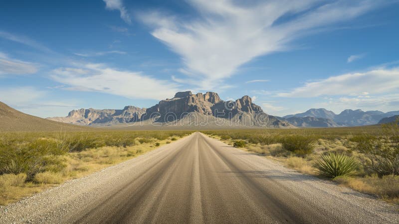 Road in the Desert. Conceptual for Freedom, Enjoying the Journey. Empty ...