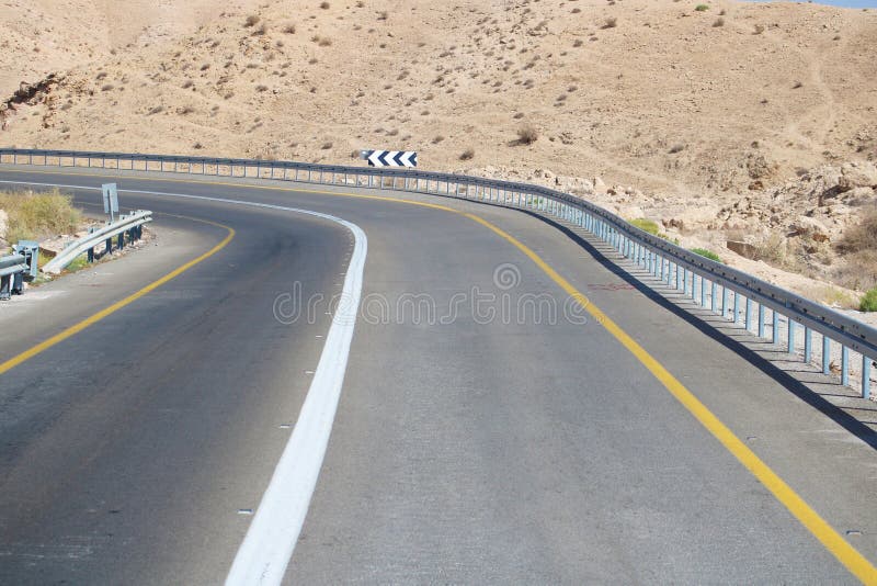 Road in Desert, Israel, Middle East Stock Image - Image of empty ...