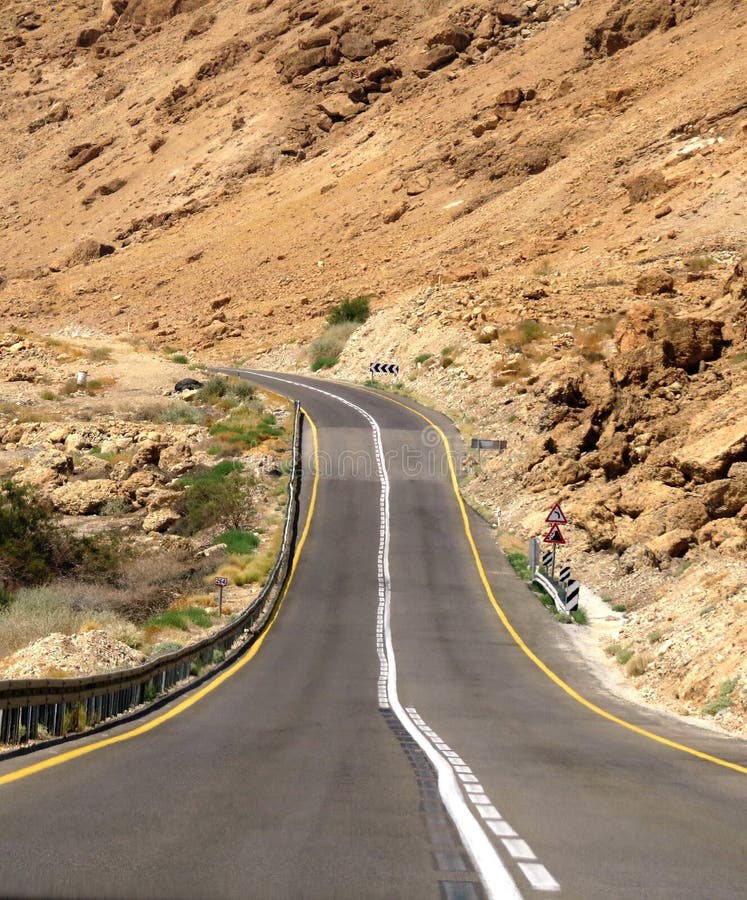 Road in the desert stock image. Image of path, brown - 111236769