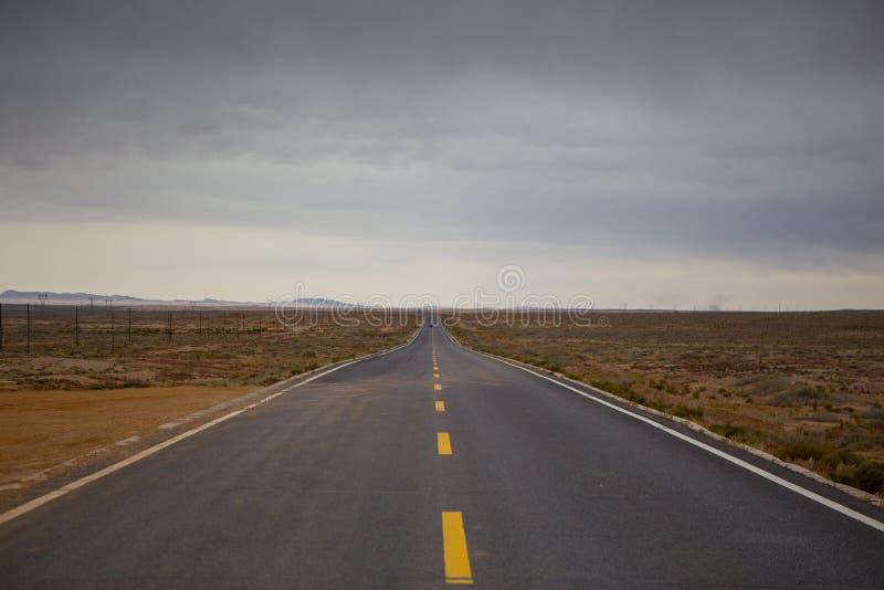 Road in Dessert stock image. Image of inside, clear, expanse - 60384987