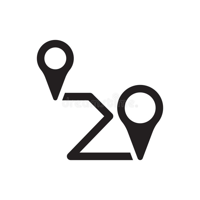 Road Destination Icon stock illustration. Illustration of communication ...