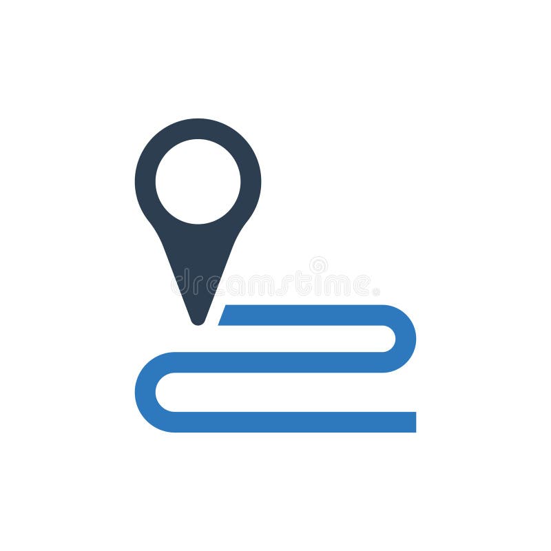Road Destination Icon stock illustration. Illustration of travel ...