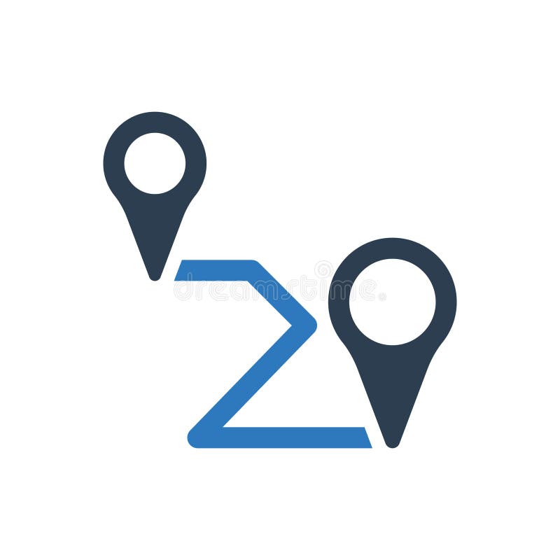 Road Destination Icon stock illustration. Illustration of travel ...