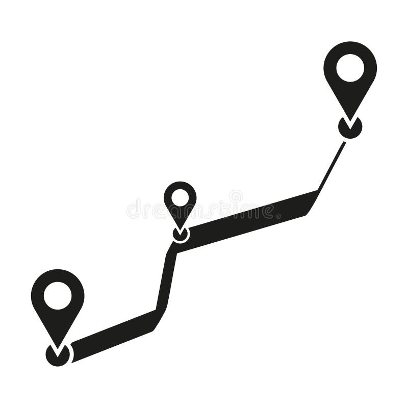 Road Destination Icon. Vector Illustration. EPS 10 Stock Vector ...