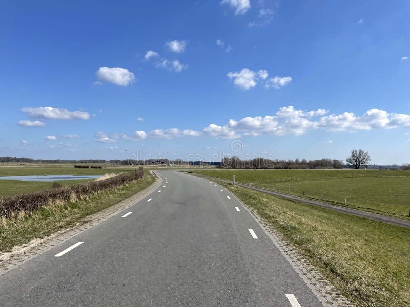 Road on a around Terwolde stock photo. Image of road - 243774154