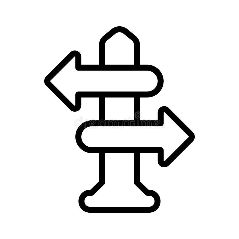 Road direction icon stock vector. Illustration of pointer - 225661777