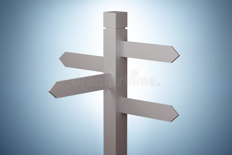 Road Direction Side in Navigation Concept - 3d Rendering Stock ...