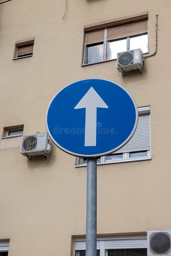 Road direction sign stock image. Image of city, goal - 371401723