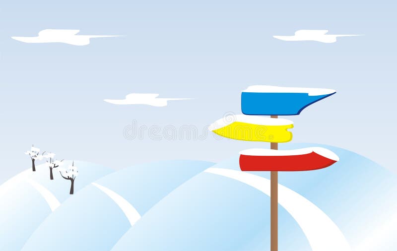 Road With Direction Signs 2 Picture. Image: 3436559