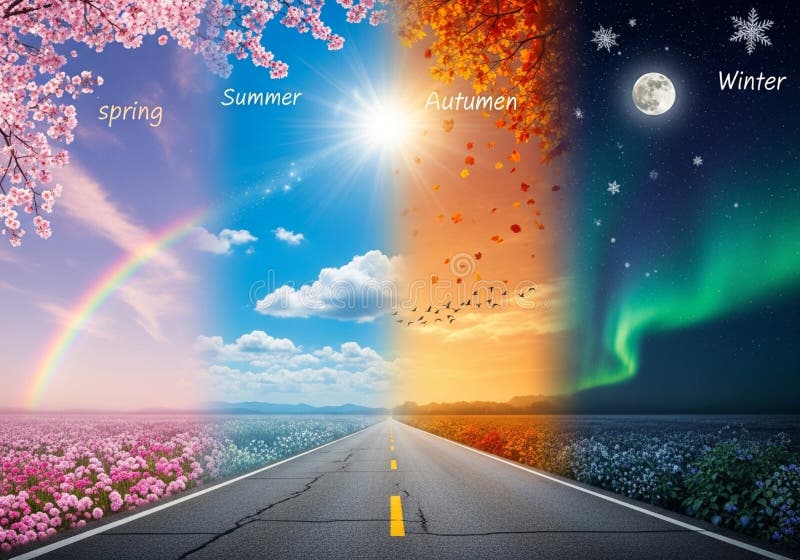 Different Season Spring Stock Illustrations – 17,923 Different Season ...