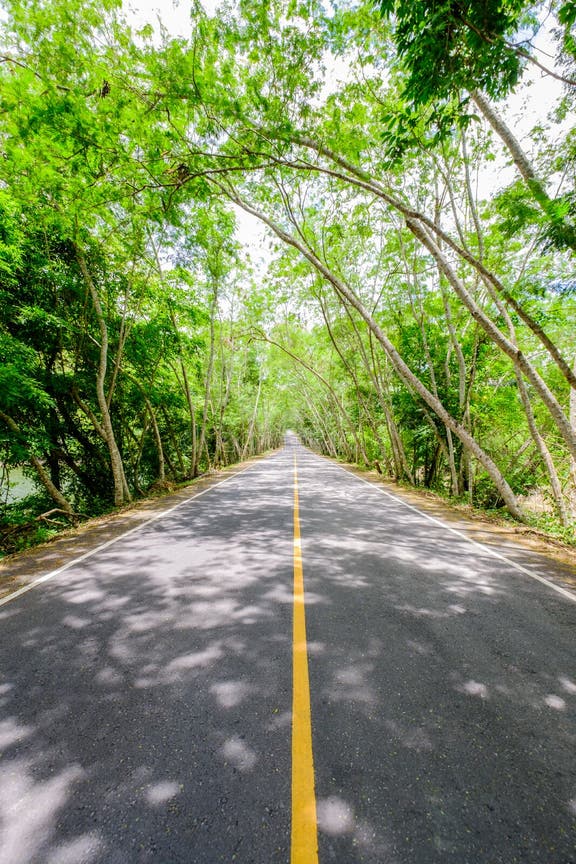 The Road with Do Not Pass with Line is Solid, on the Road Side O Stock ...