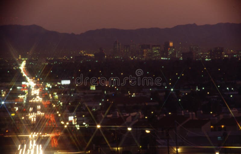 Phoenix Downtown Buildings Night Scene Stock Image - Image of road ...