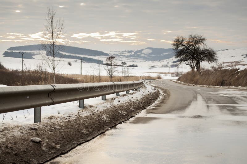 Road and dramatic sky stock image. Image of tree, hill - 23495085