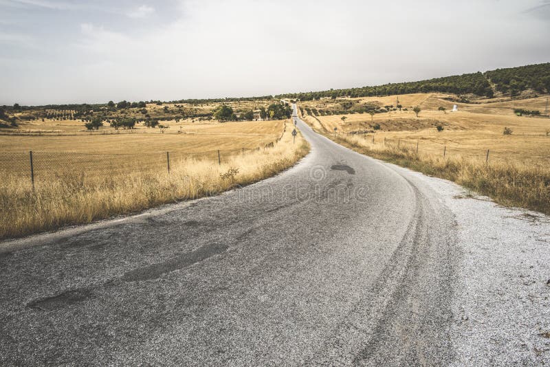 Old dramatic asphalt road stock image. Image of light - 27190663